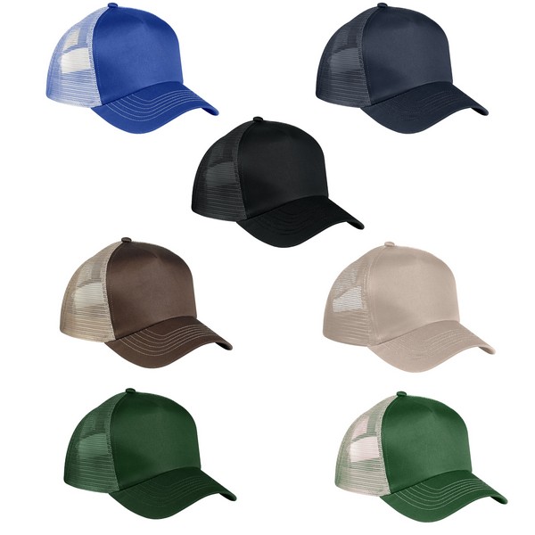 AH1033B 5 Panel Mesh Back Cap