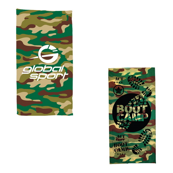 AA44480 Camo Seamless Bandana With Custom Imprint