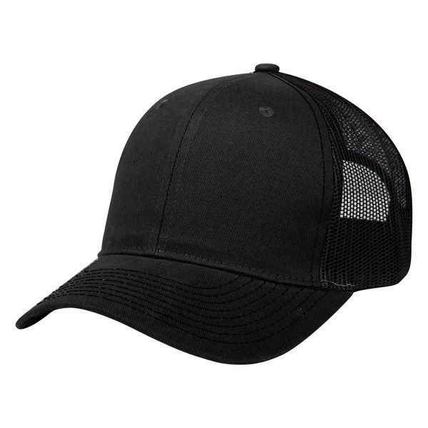 AH1021 Cotton Twill Mesh Back Cap With Embroidered Custom Imprint