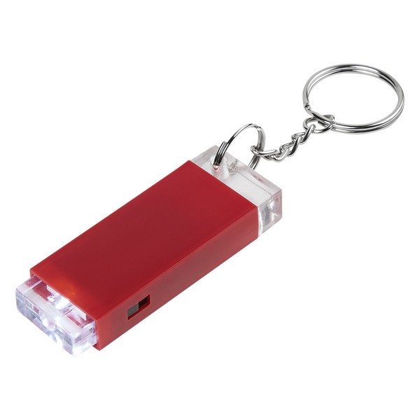 KH146 Crystal Block LED Light Key Chain With Custom Imprint