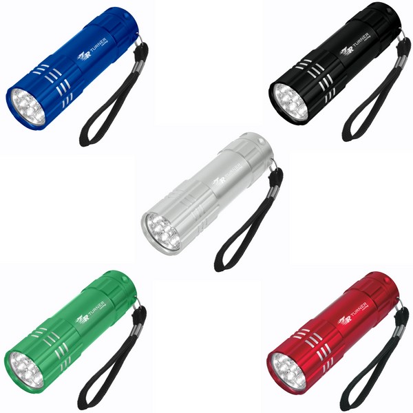 HH2509 Aluminum LED Flashlight With Strap And Custom Imprint