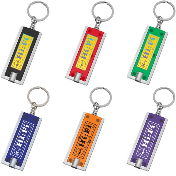 KH144 Rectangular LED Key Chain with custom imprint