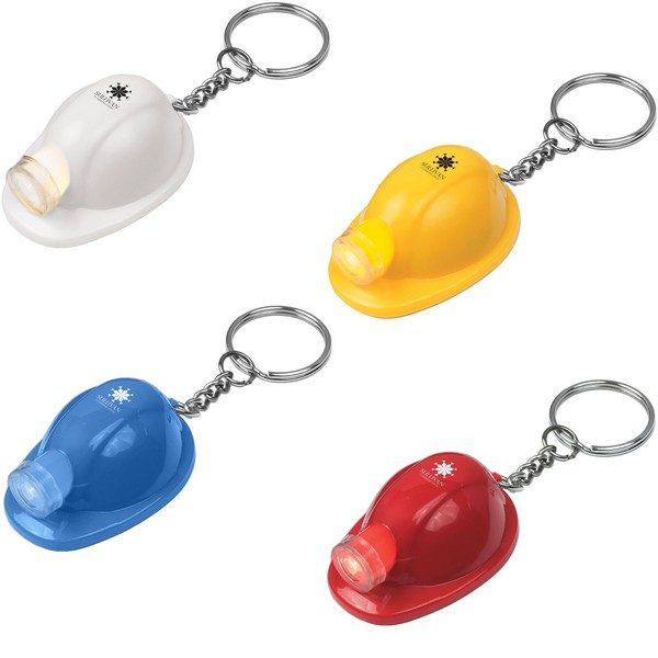KH154 Hard Hat LED Key Chain With Custom Imprint