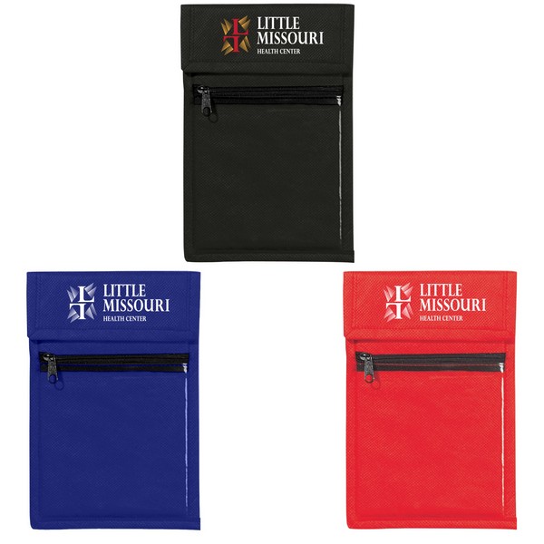 JH318 Non-Woven Neck Wallet Badge Holder With Custom Imprint