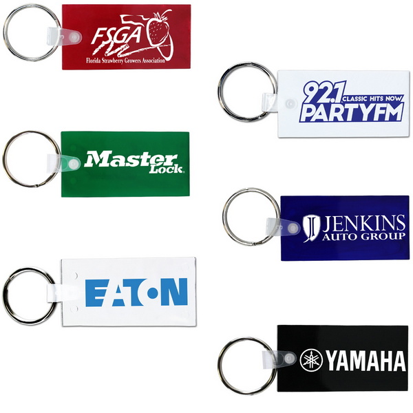 KA27070 Rectangle Key Fob with Custom Imprint
