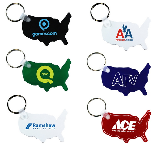 KA27085 USA Key Fob with Custom Imprint