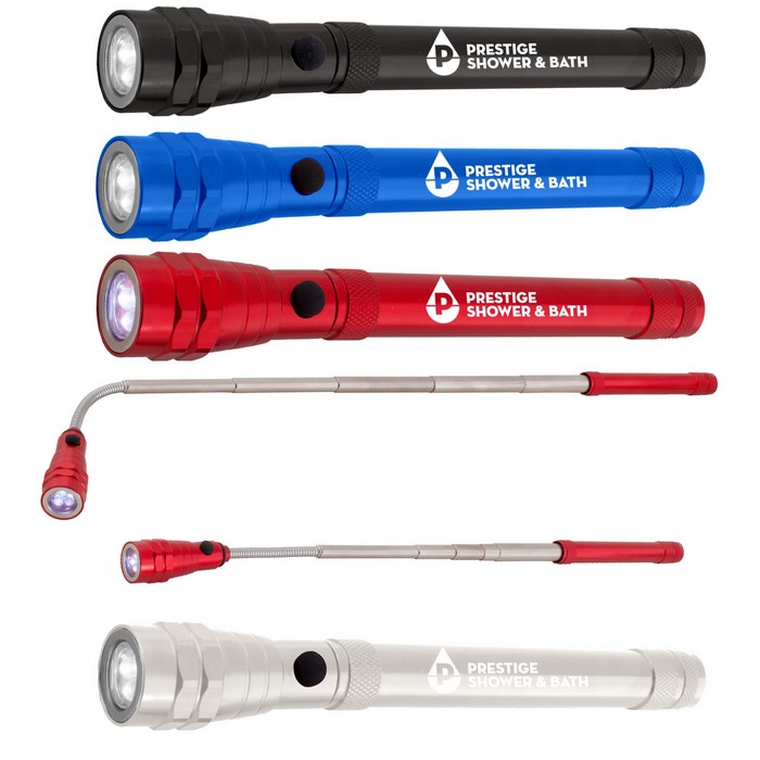 HH2527 Telescopic Aluminum Flashlight With Magnet And Custom Imprint