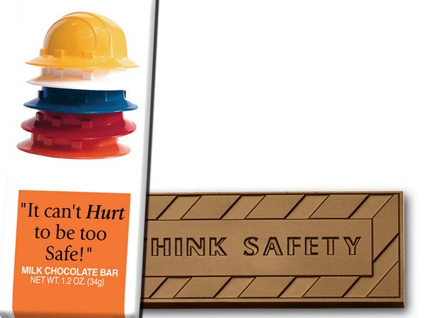 CC310014 It Can't Hurt to Be Too Safe! Milk Chocolate Bar