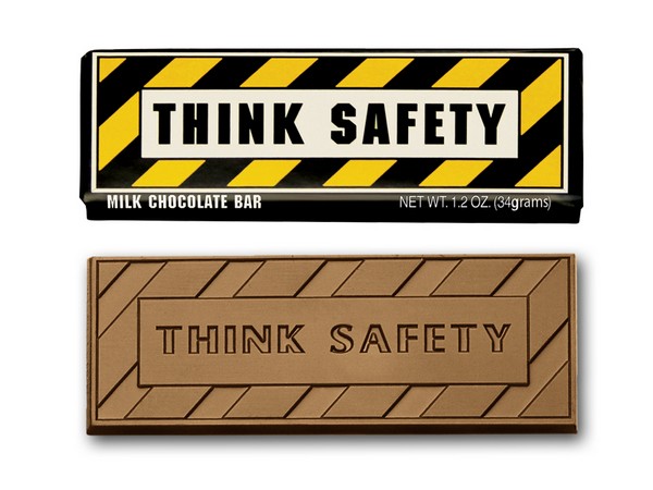 CC310015 Think Safety Milk Chocolate Bar