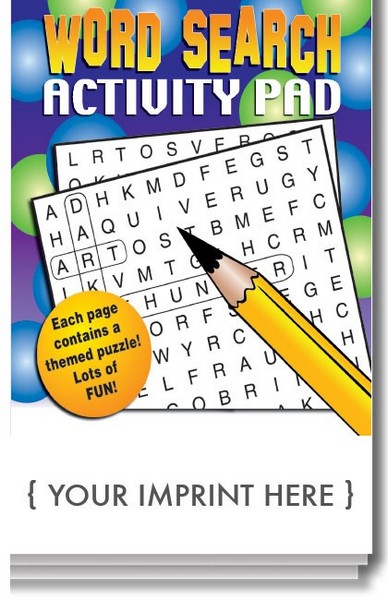 SC0095 Word Search Activity Pad with Custom Imprint