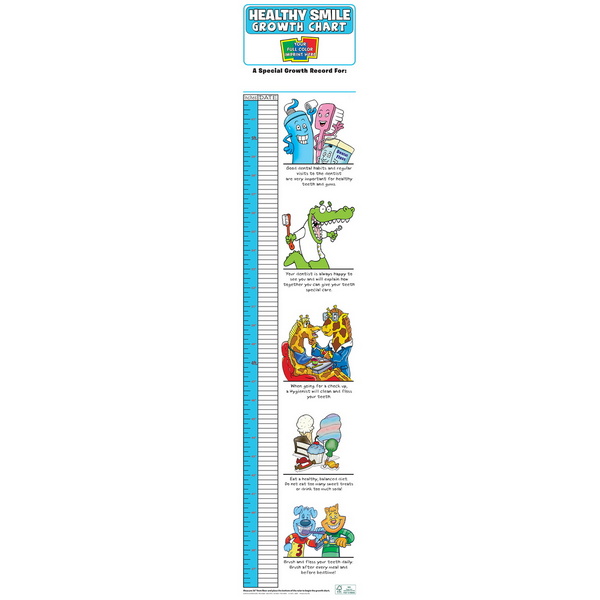 SC0035 Healthy Smile Growth Chart with Custom Imprint