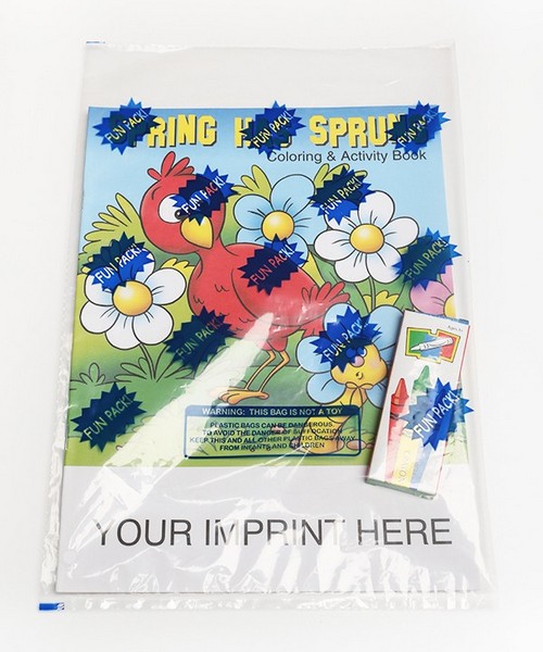 CS0448 Spring Has Sprung Coloring and Activity Book with Custom Imprint