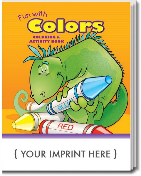 SC0228 Fun with Colors Coloring and Activity Book With Custom Imprint