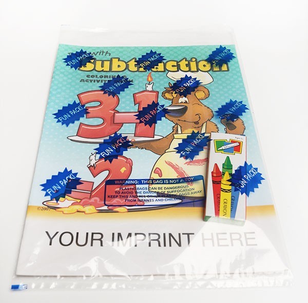 SC0248 Fun with Subtraction Coloring and Activity Book With Custom Imprint