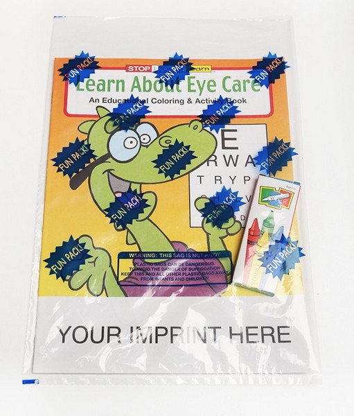 CS0345 Learn About Eye Care Coloring and Activity Book with Custom Imprint