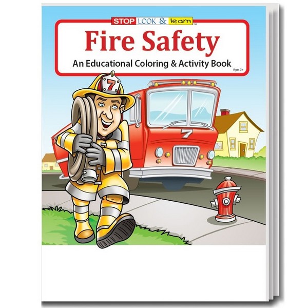 SC0192B Fire Safety Coloring and Activity Book Blank No Imprint