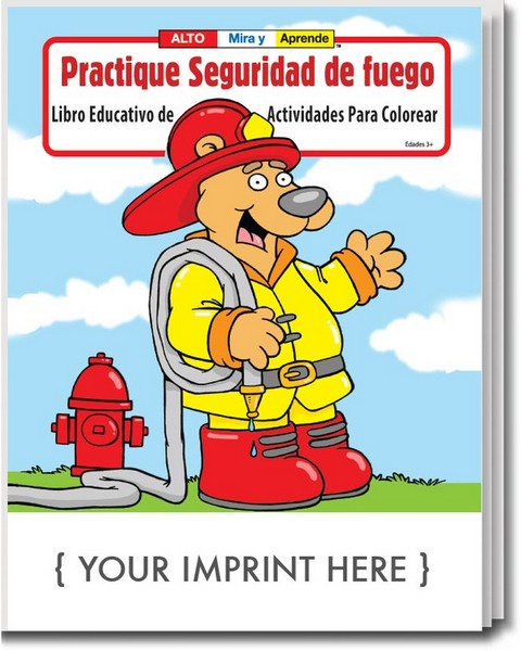 CS1430 Practice Fire Safety Coloring and Activity Book with Custom ...