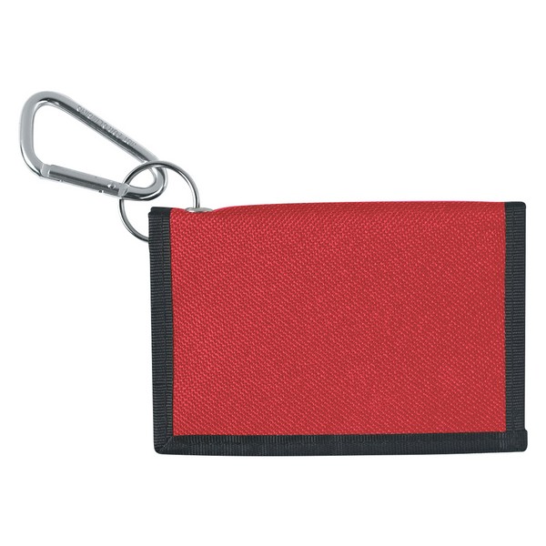 JH9482 Velcro® Wallet With Carabiner With Custom Imprint
