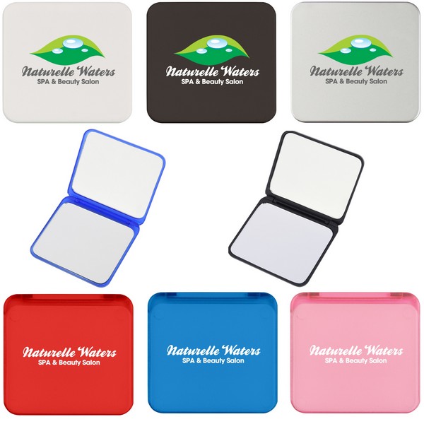 JH7504 Dual Magnification Folding Mirror With Custom Imprint