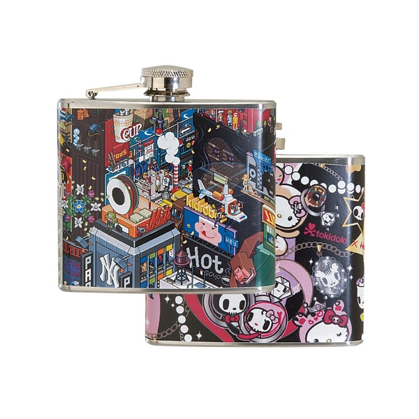 DST33451 8 oz. Stainless Steel Hip Flask With Custom Imprint