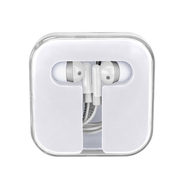 EH2799 Ear Buds In Square Case With Custom Imprint