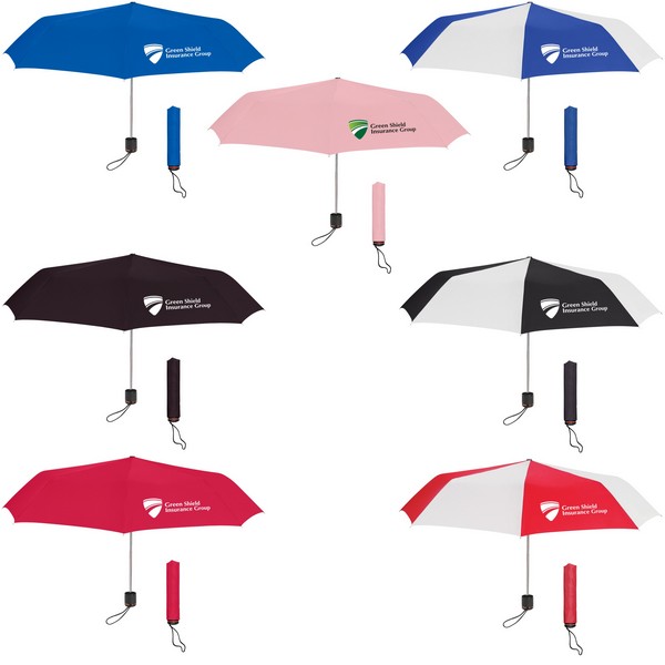 HH4122 43 Arc Super-Mini Telescopic Folding Umbrella With Custom Imprint