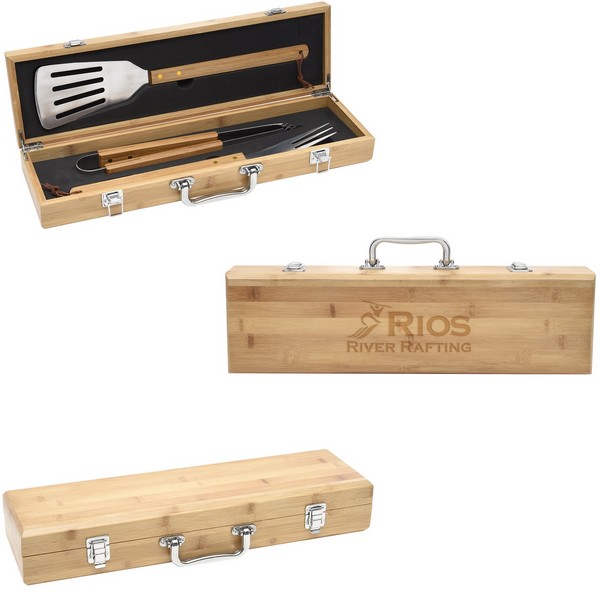 HH7036 BBQ Set In Aluminum Case With Custom Imprint
