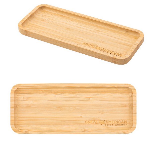 HST77800 Square Bamboo Serving Tray With Custom Imprint