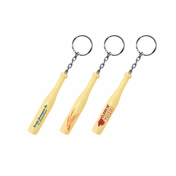 KGB43811 4 Baseball Bat Key Chain With Custom Imprint