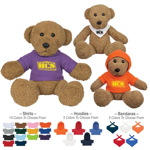 TH1205 8 1/2 Plush Ole' Time Rag Bear with Custom Imprint