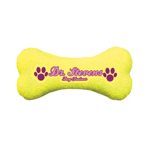TGB60300 Tennis Toy Bone With Full Color Custom Imprint