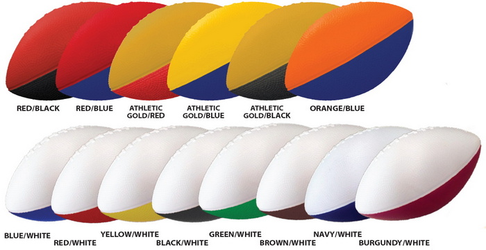 TGB72114-T 7 Foam Two-Tone Footballs With Custom Imprint