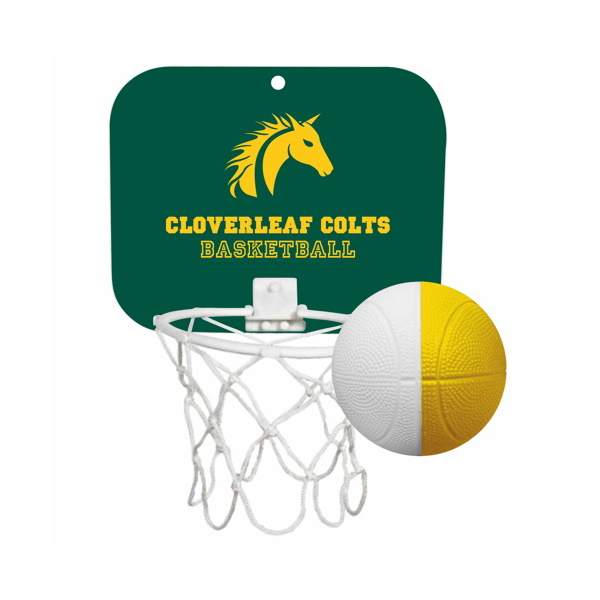 TGB83473 4 Foam Basketball With Custom Imprinted Mini Backboard