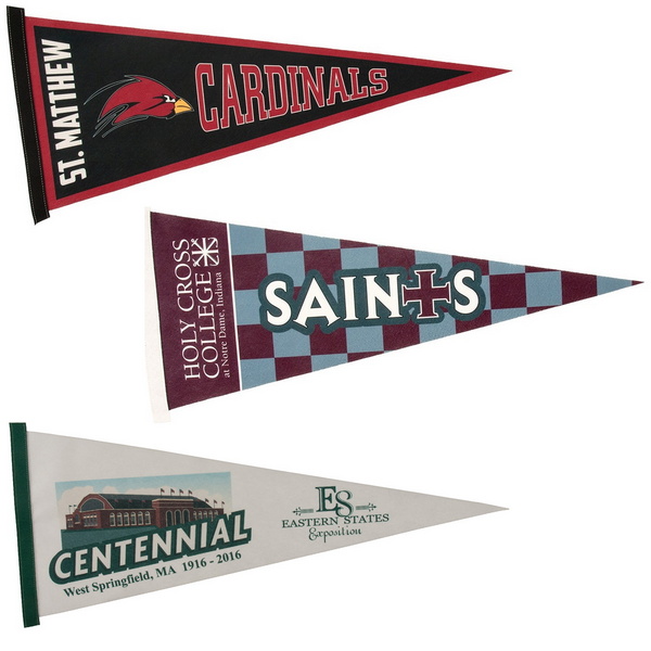 TP1230FFC-P 12 x 30 Premium Felt Pennant With Full Color Custom Imprint