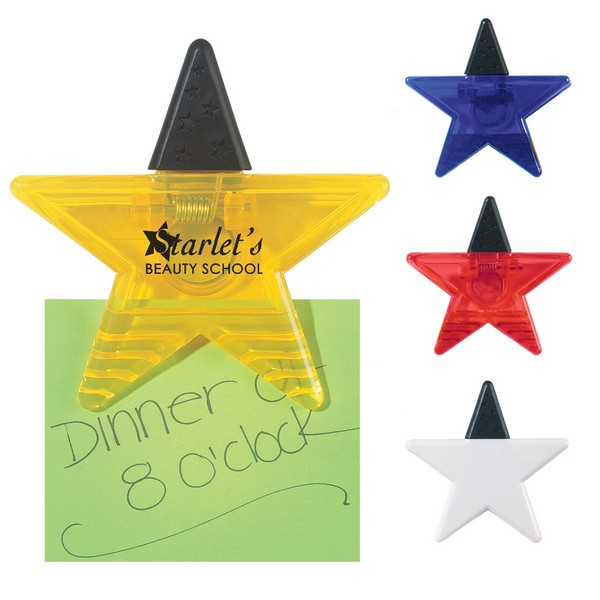 SH193 Star Shape Clip With Custom Imprint