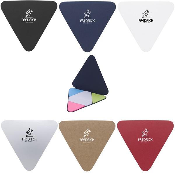 SH1359 Triangle Shape Sticky Notes Pad With Custom Imprint