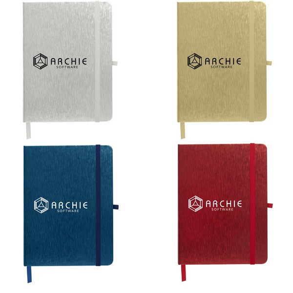 SH6936 5 x 7 Metallic Journal Notebook With Custom Imprint