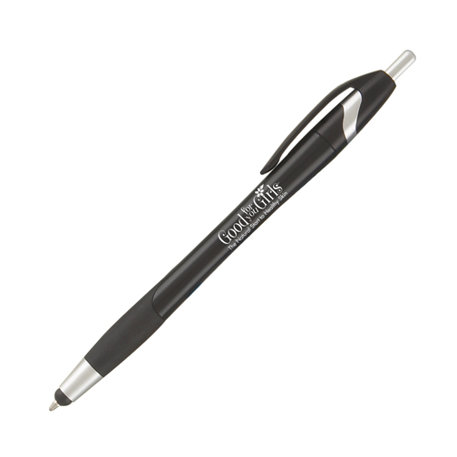 SGS0604 The Messenger Grip Pen Metallic Style With Stylus And Custom ...
