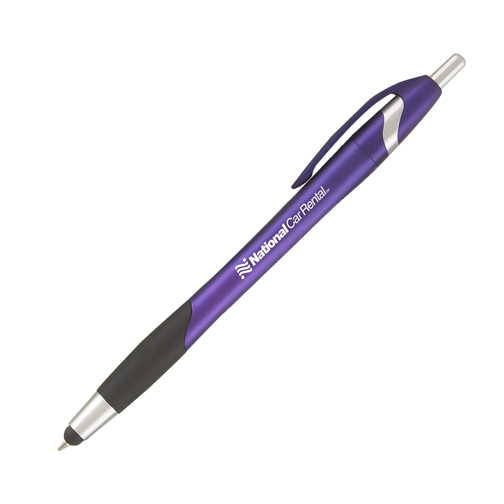 SGS0604 The Messenger Grip Pen Metallic Style With Stylus And Custom ...