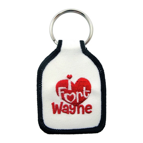 KI-E212 Custom Imprinted Embroidered Key Tag