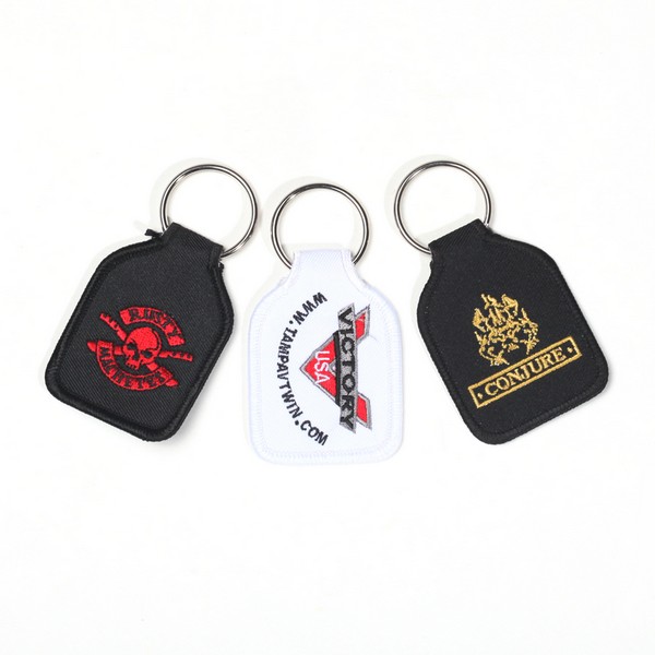 KI-E212 Custom Imprinted Embroidered Key Tag