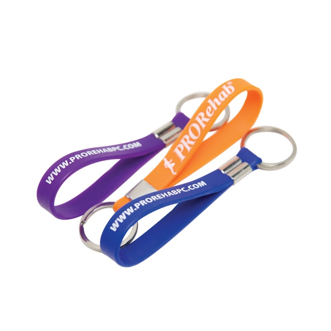 KI-SS800 8 Silicone Key Tag With Silkscreened Custom Imprint