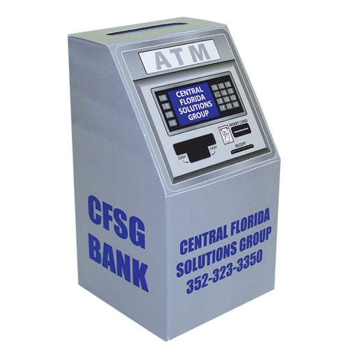 N38 ATM/Slot Machine Bank With Custom Imprint