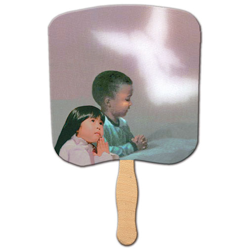 NLCRF910-929 Religious Hand Fan with Custom Imprint