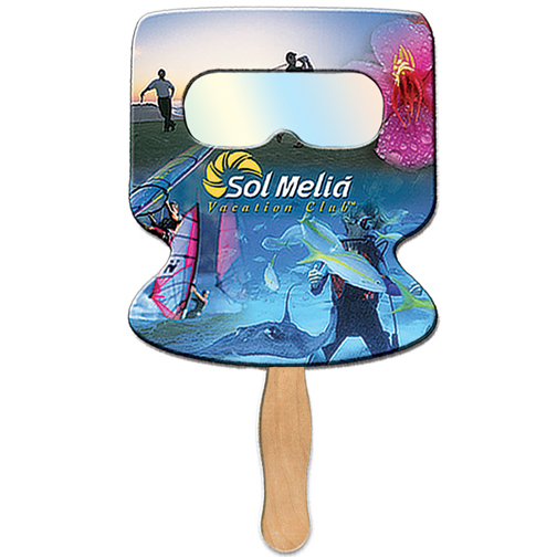 NLCSSF001-09 Sun Shade Hand Fan With Custom Imprint