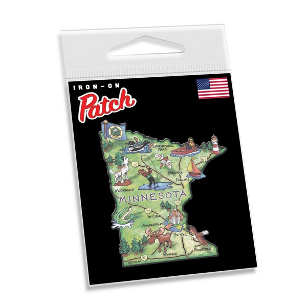 AP24535-AWP State Map Iron-on Patch