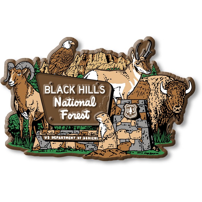 RGL-BH2 Black Hills National Forest Entrance Sign Magnet
