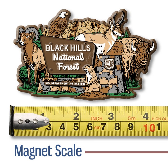 RGL-BH2 Black Hills National Forest Entrance Sign Magnet