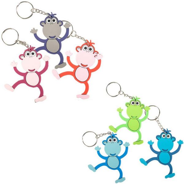 KR91392 PVC Monkey Keychain