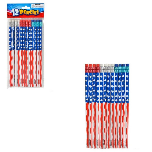 SR12403 USA Flag Pencils